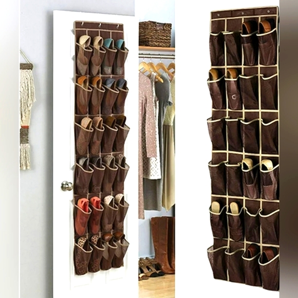 Zober | Storage & Organization | Zober 24 Pockets Over The Door Shoe ...